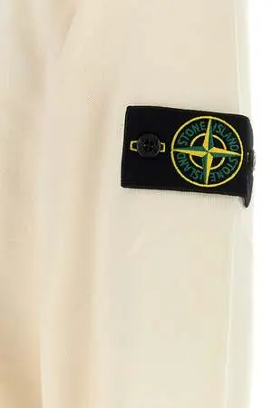 Stone Island Ivory Wool Sweater