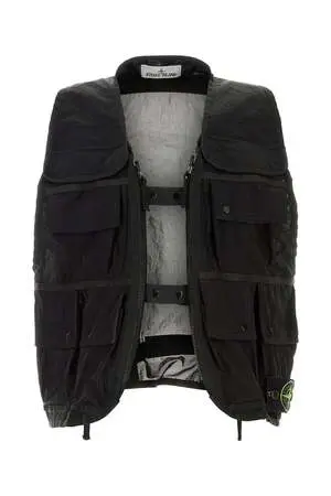 Stone Island Nylon Vest - Black