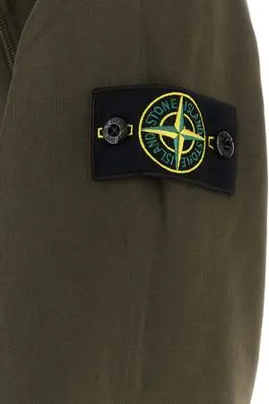Stone Island Khaki Cotton Sweatshirt