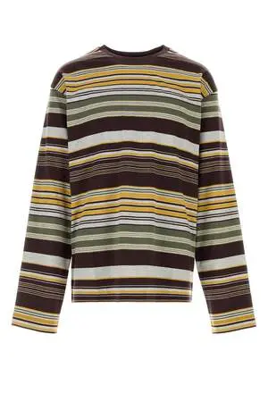 Dries Van Noten Embroidered Cotton Oversize Hember T-shirt