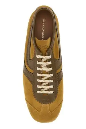 Dries Van Noten Mustard Suede Sneakers