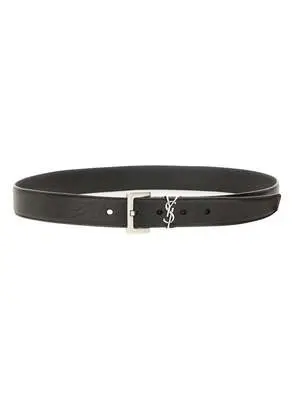SAINT LAURENT Cassandras Belt - Black
