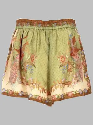 Zimmermann Printed Silk Shorts - Multicolor