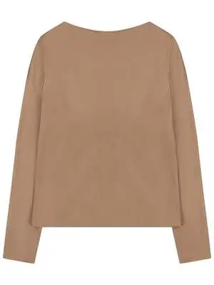 Alberta Ferretti Silk Blend Blouse - Cream