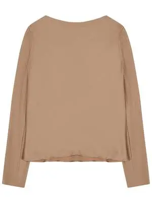 Alberta Ferretti Silk Blend Blouse - Cream