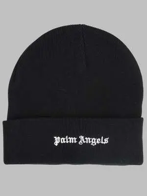 Palm Angels Logo Beanie - Black