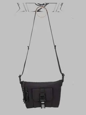 A.p.c. Polyamide Crossbody Bag With Buckle Detailing - Black
