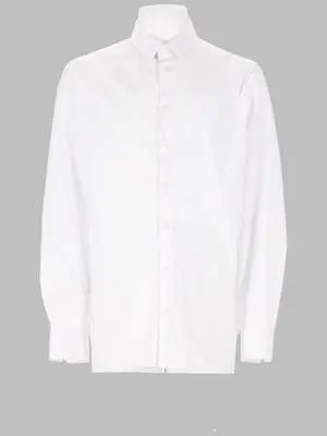 Giorgio Armani Camicia Slim Fit In Popeline Di Cotone