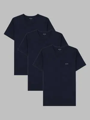 Paul Smith 3-pack T-shirt Intime In Cotone - Blue