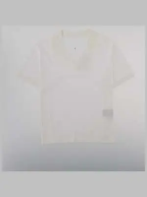 MAISON MARGIELA Short Sleeve V-neck - White