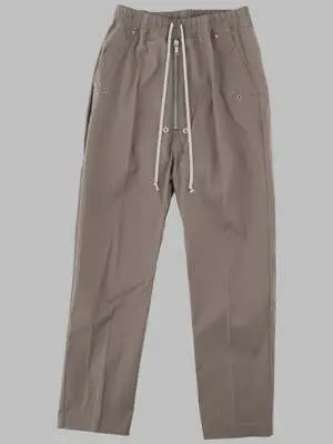 Rick Owens RICK OWENS Zip Up Drawstring Trousers Brown