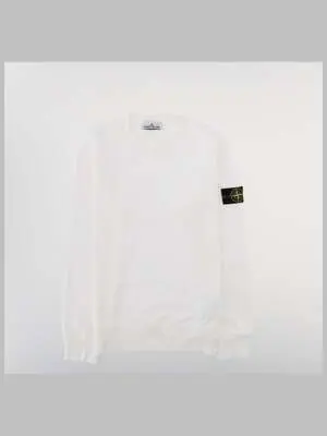 Stone Island Sweatshirt With Logo Detail - White