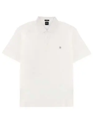 BOSS Polo Con Logo - White