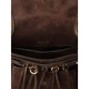 Prada Suede Corsaire Bag - Brown