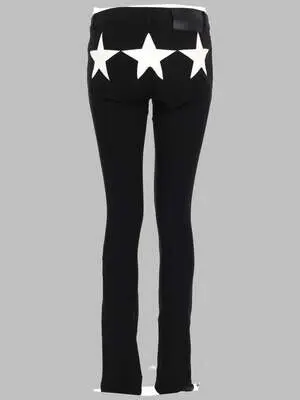 Givenchy Cotton Blend Jeans With Star Detail