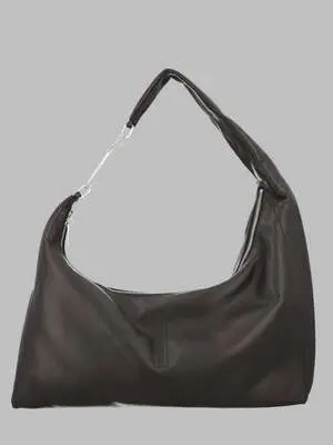 Rick Owens Leather Shoulder Bag With Zipper Detail - Black