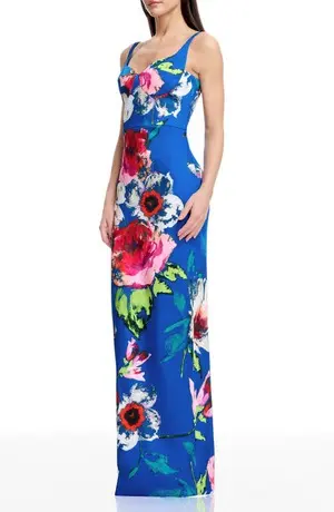 Dress The Population Elijah Floral Sheath Gown