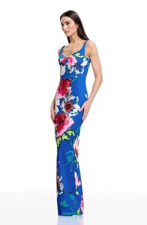 Dress The Population Elijah Floral Sheath Gown