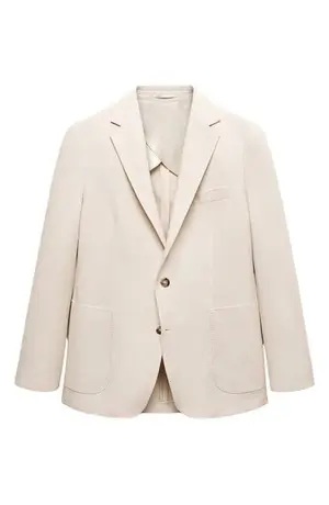 Mango Slim Fit Cotton Blazer