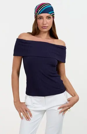 Trina Turk Prizma Off-shoulder Top
