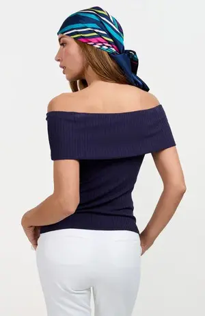 Trina Turk Prizma Off-shoulder Top