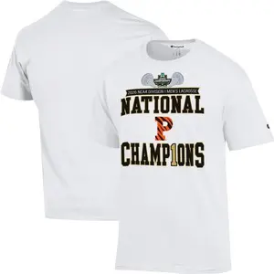 Champion Princeton Tigers 2026 Ncaa Lacrosse National Champions Locker Room T-shirt - White