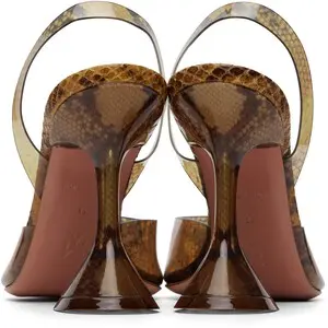 Amina Muaddi Holli Glass Sling 95 High-heeled Sandals