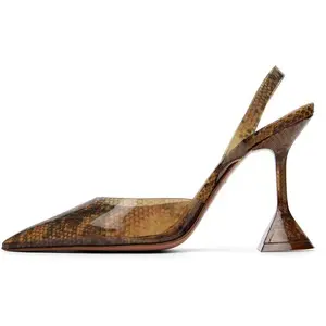 Amina Muaddi Holli Glass Sling 95 High-heeled Sandals