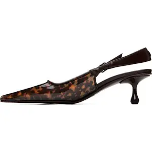 JIMMY CHOO Amel 50 Tortoiseshell High Heels