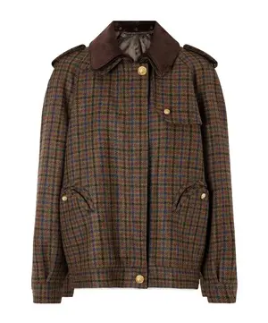 BLAZÉ MILANO Blaze Milano Checked Wool Trench Jacket
