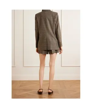 BLAZÉ MILANO Checked Wool And Cashmere-blend Jacket