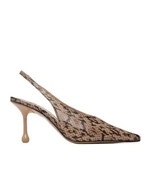 JIMMY CHOO Isa 80 High Heel Slingbacks - Chai