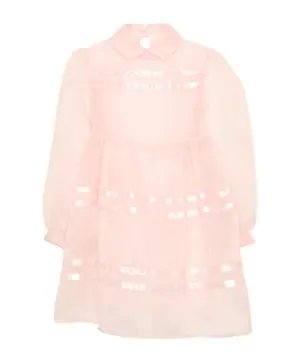 SIMONETTA Organza Collared Dress - Pink