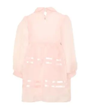 SIMONETTA Organza Collared Dress