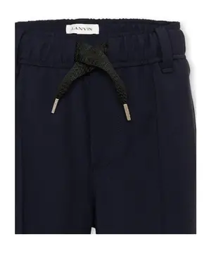 LANVIN Drawstring Pressed-crease Trousers