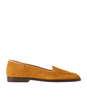Bally Apricot Toe Suede Shoes - Dark