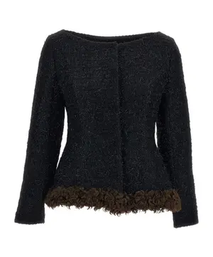 Simone Rocha Long-sleeved Jacket - Black