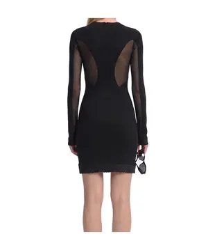Attico Sheer Panel Mini Dress