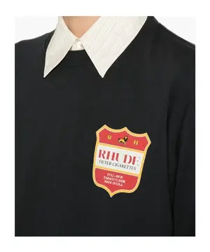 Rhude Logo Printed Crewneck Sweatshirt