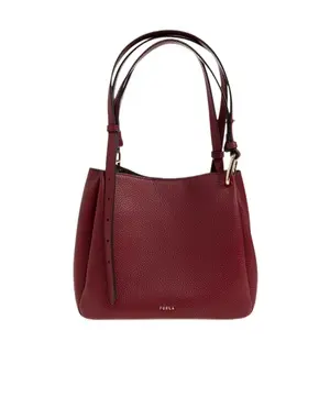 Furla Grained Leather Shoulder Bag