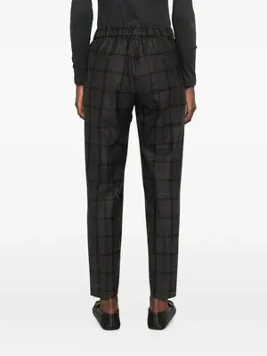 Peserico Plaid Elastic Waist Trousers