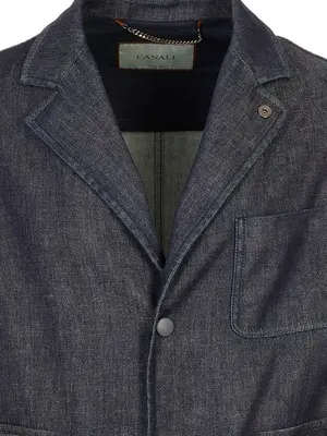 Canali Long-sleeve Denim Jacket
