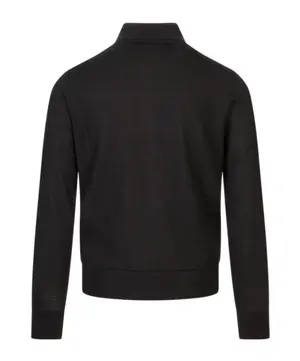 Canali Long-sleeve Knitted Polo Shirt