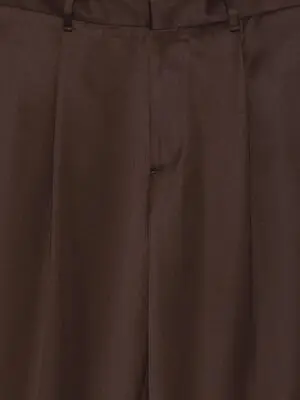 LARDINI Pleated Straight-leg Trousers
