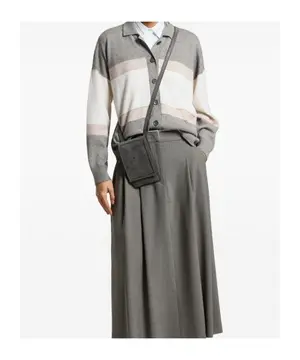 Peserico Striped Button-down Cardigan