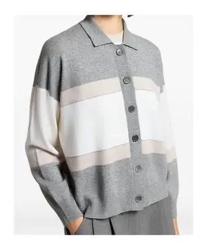 Peserico Striped Button-down Cardigan