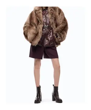 Pinko Fur-look Caban