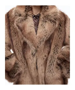 Pinko Fur-look Caban