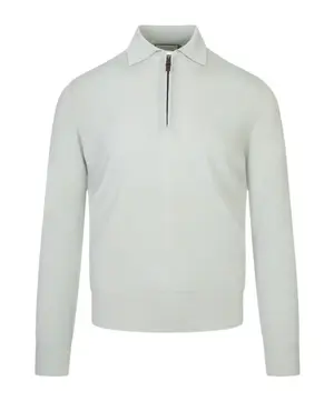 Canali Long-sleeve Polo-collar Sweater