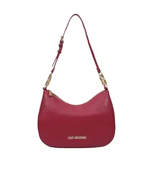 Moschino Zippered Shoulder Bag - Red